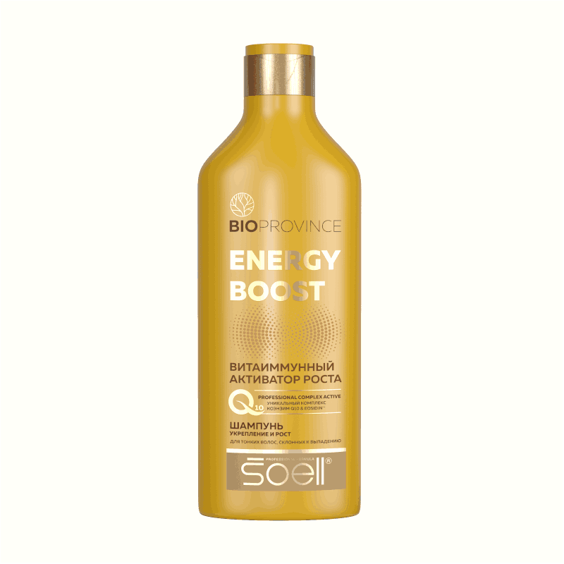 SOELL BIOPROVINCE Шампунь для волос ENERGY BOOST, 400 мл - купить в ...