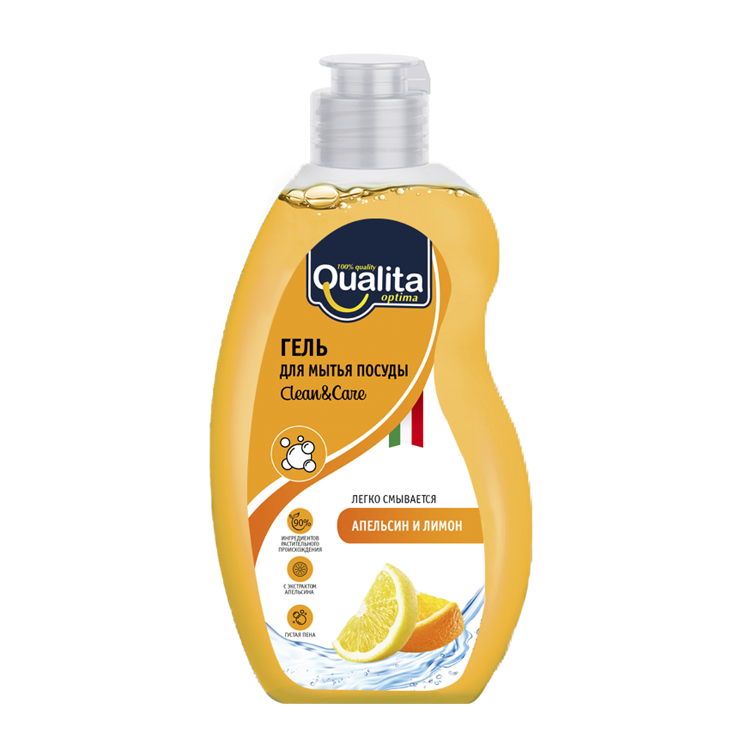 QUALITA Средство для мытья посуды LEMON & ORANGE флакон 500мл - купить ...