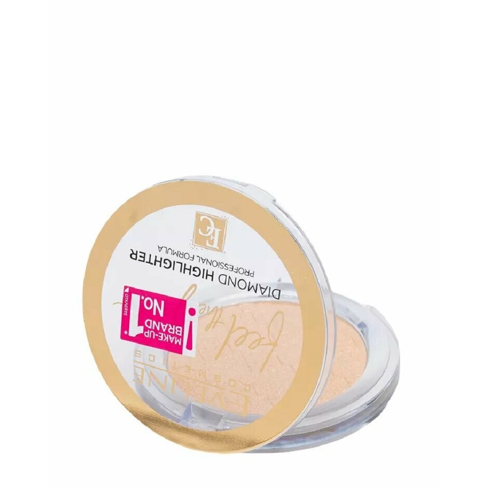 Хайлайтер для лица Eveline Feel the glow, тон: 10 light diamond, 4.2г ...