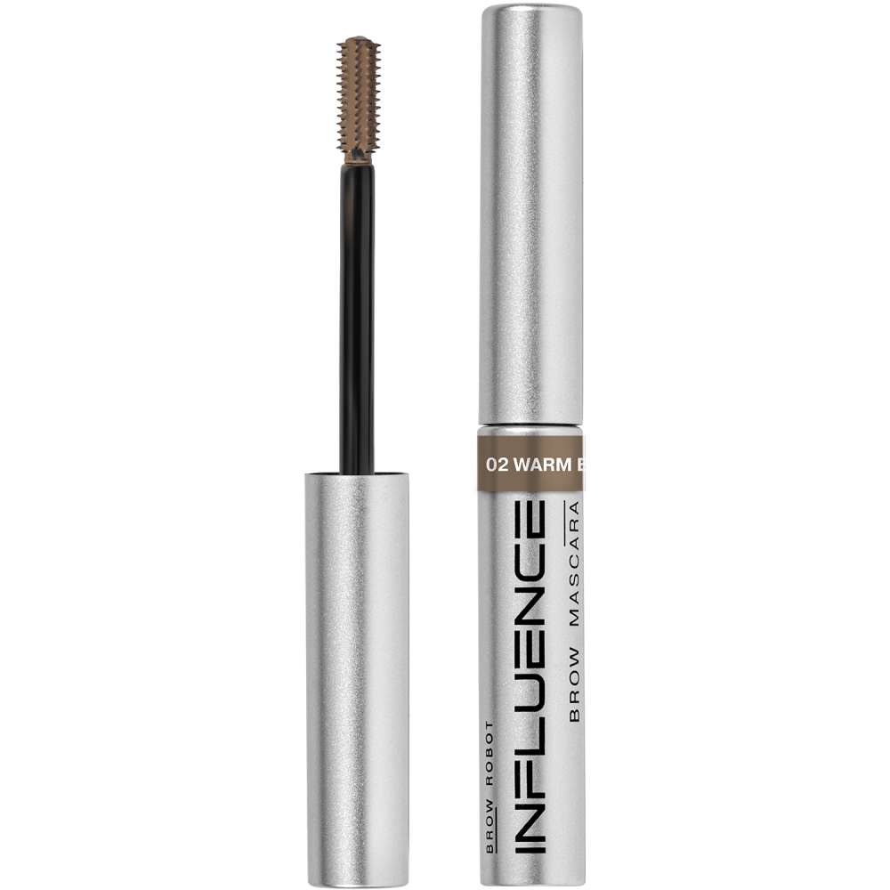 Тушь для бровей Influence Beauty Brow robot, эффект густых бровей, тон ...