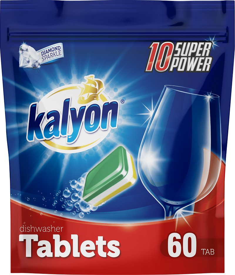 KALYON ТАБЛЕТКИ ДЛЯ ПОСУДОМОЕЧНОЙ МАШИНЫ ALL IN ONE 60ШТ. - купить в ...