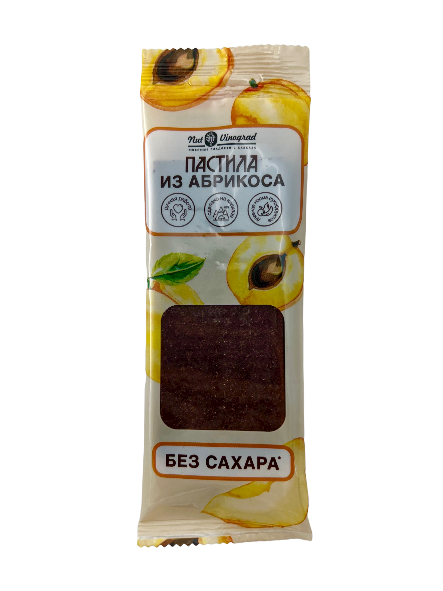 Пастила фруктовая,натуральная из абрикоса, без сахара, 80 г - купить в ...