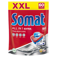 Таблетки для посудомоечной машины Somat All in 1 Extra, 60 шт. - купить ...
