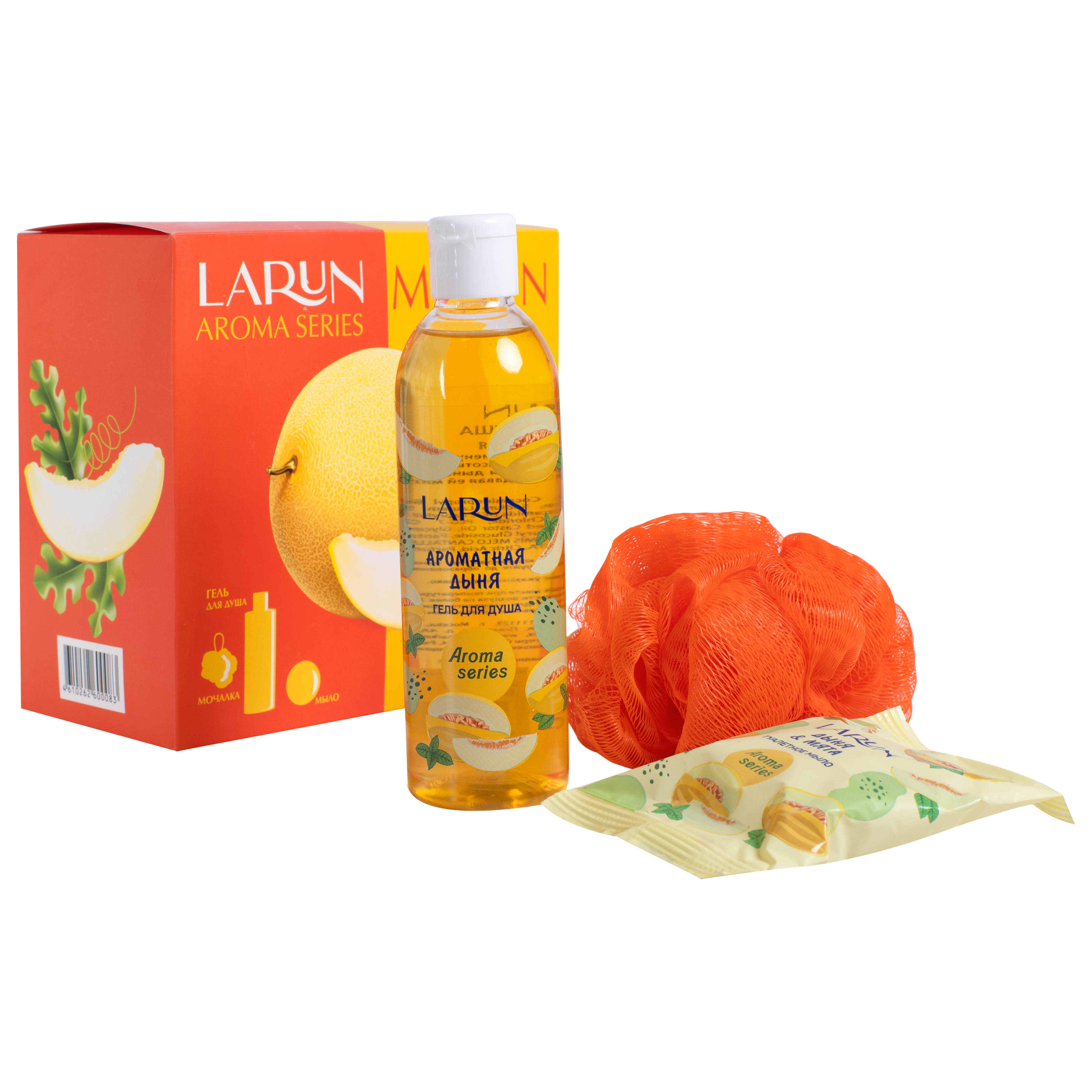 Набор подарочный женский Larun Aroma Melon: гель для душа 250 мл, мыло ...