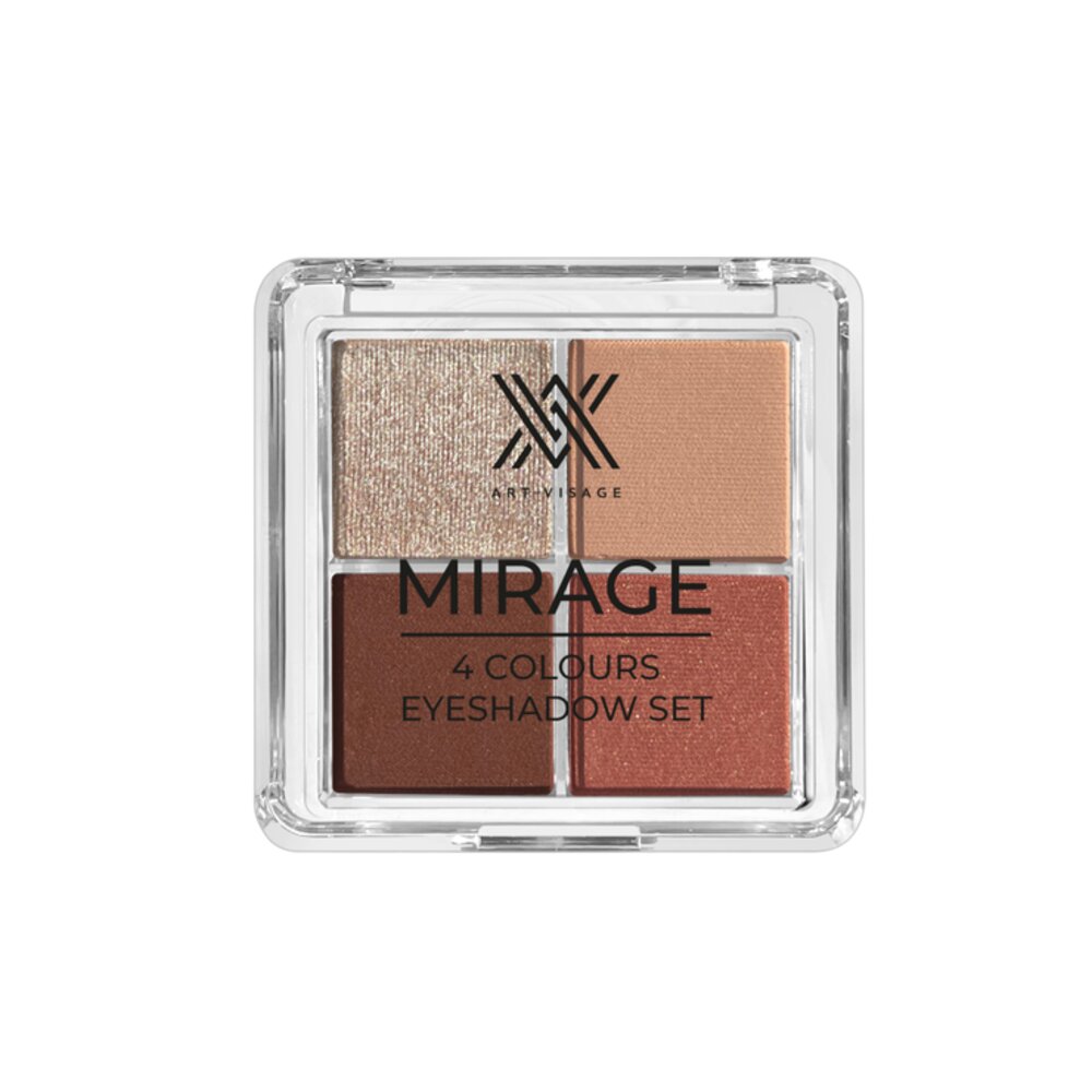 Палетка теней для век Art-Visage 4 тона MIRAGE 05 terracotta - купить в ...