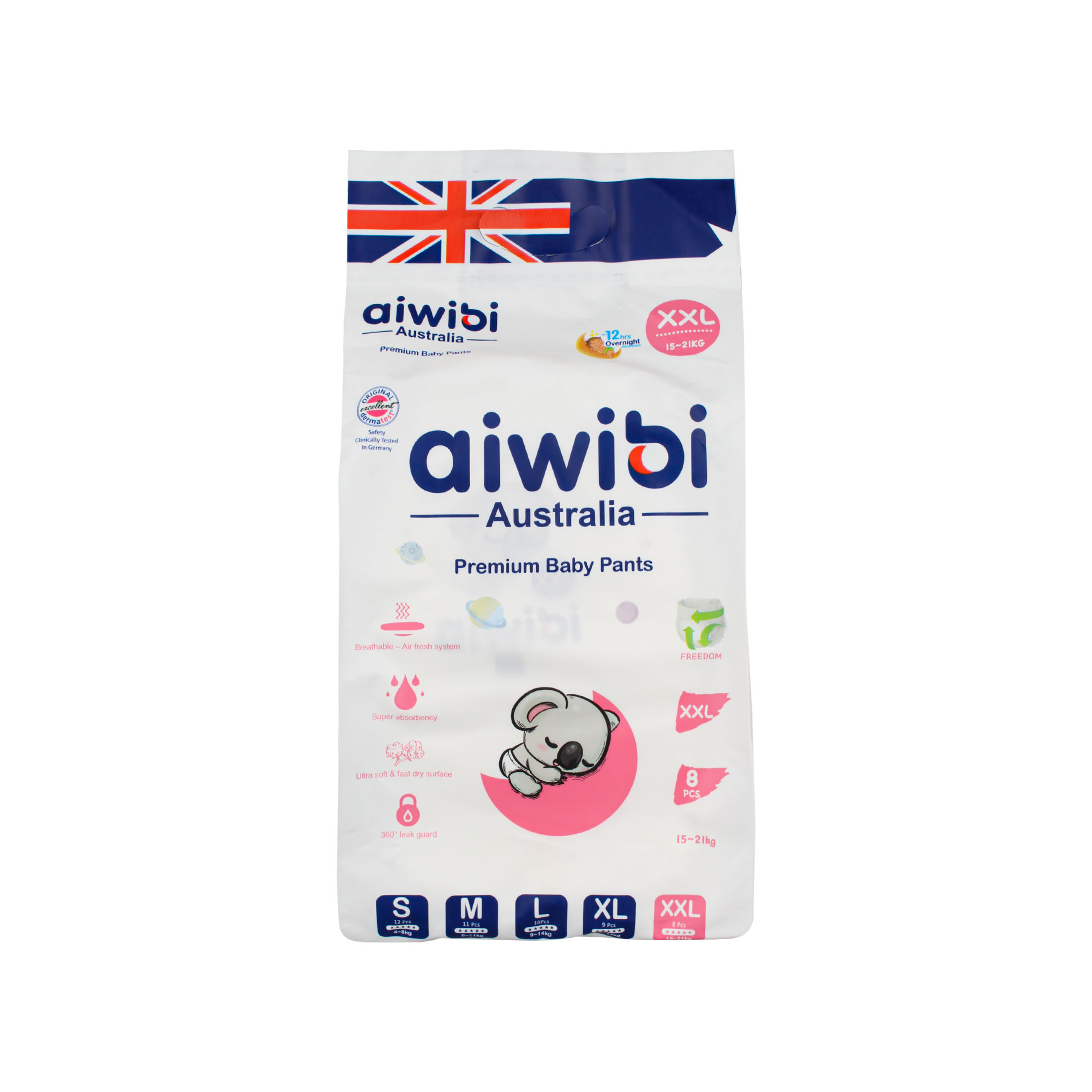 Подгузники-трусики детс.Aiwibi Premium XXL 15-21кг 8шт - купить в ...