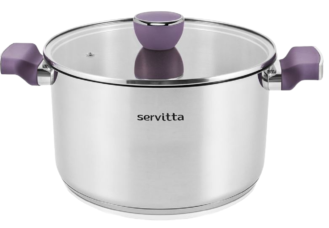 Кастрюля нерж.Servitta Viola 2,3л - купить в интернет-магазине Novex