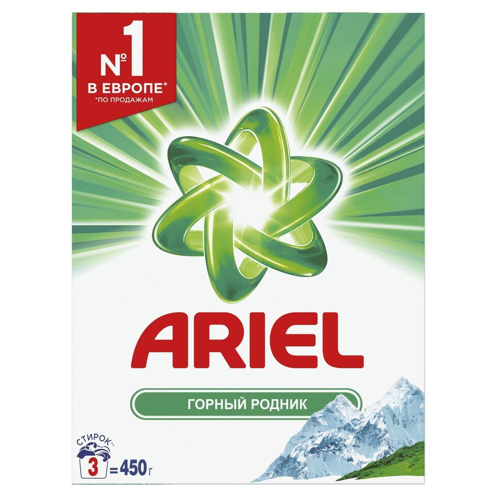 Стиральный порошок Ariel Автомат Горный родник, 450г - купить в ...