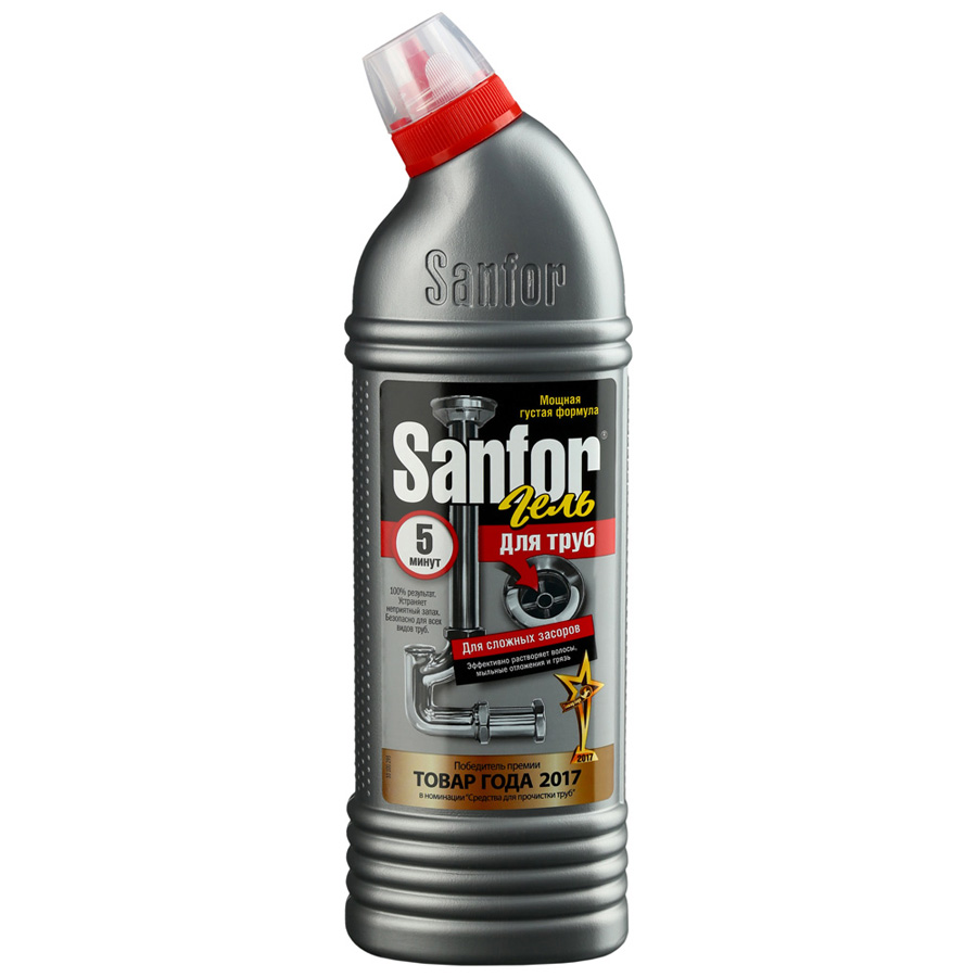 Средство от засоров Sanfor, 750мл - купить в интернет-магазине Novex
