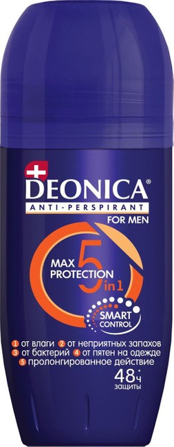 Дезодорант Deonica мужской ролик 5 Protect 45/50мл - купить в интернет ...