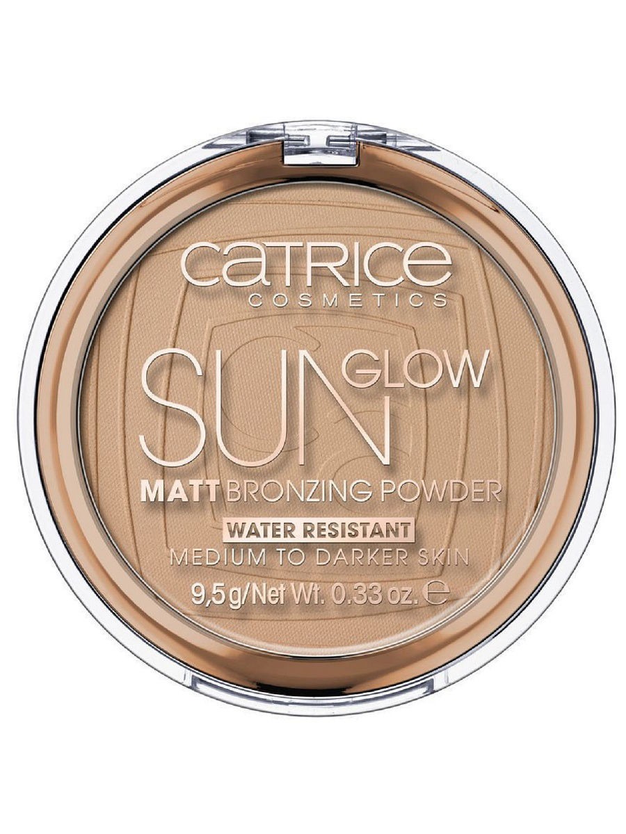 Пудра для лица компактная Catrice Sun Glow Matt, тон: 035, цвет: бронза ...