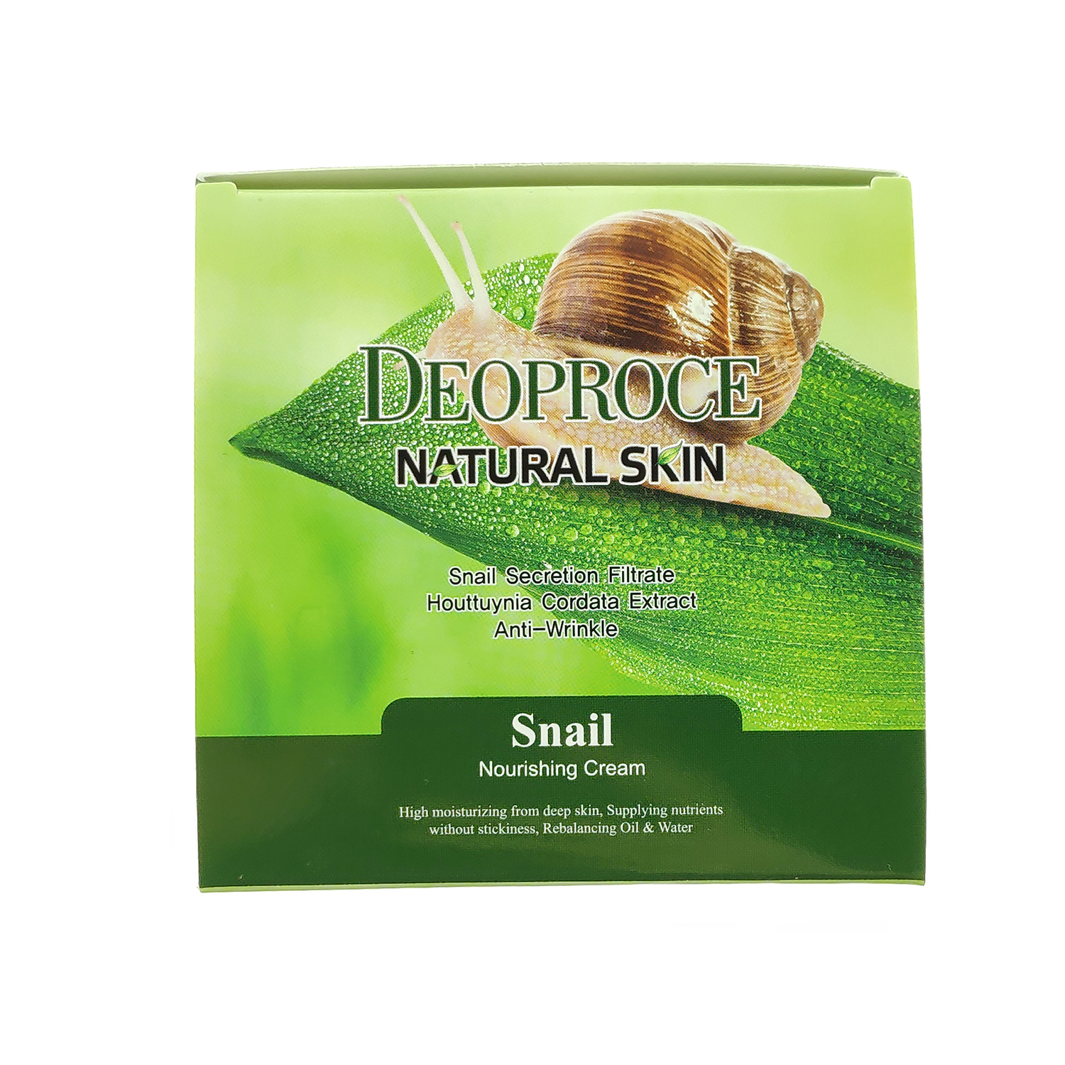 Крем для лица Deoproce Natural Skin, с экстрактом слизи улитки, 100мл ...