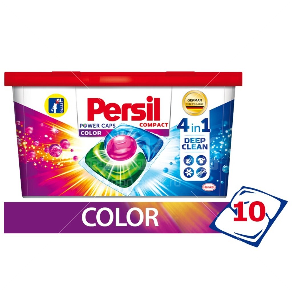 Капсулы для стирки Персил Power Caps Color 4in1, 10шт - купить в ...