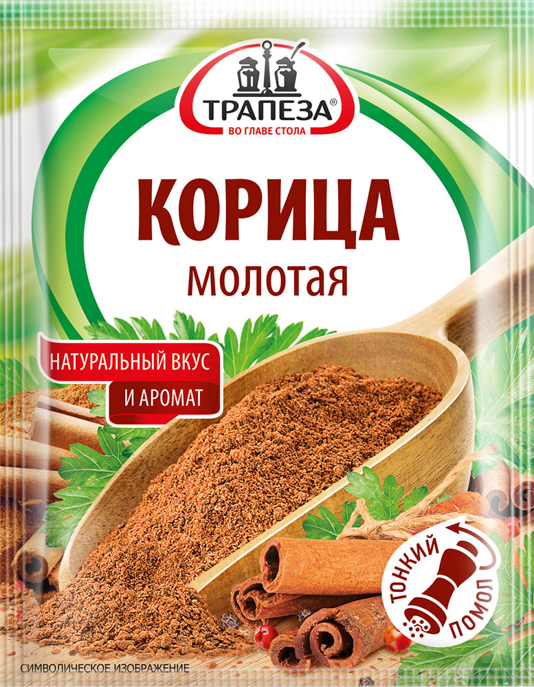 Корица молотая 15гр ТРАПЕЗА - купить в интернет-магазине Novex