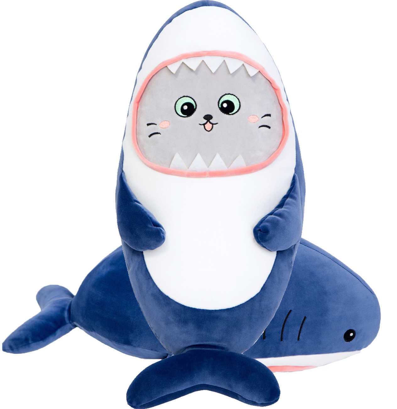 Мягкая игрушка Jile Toys АКУЛА-КОТ, 60см - купить в интернет-магазине Novex